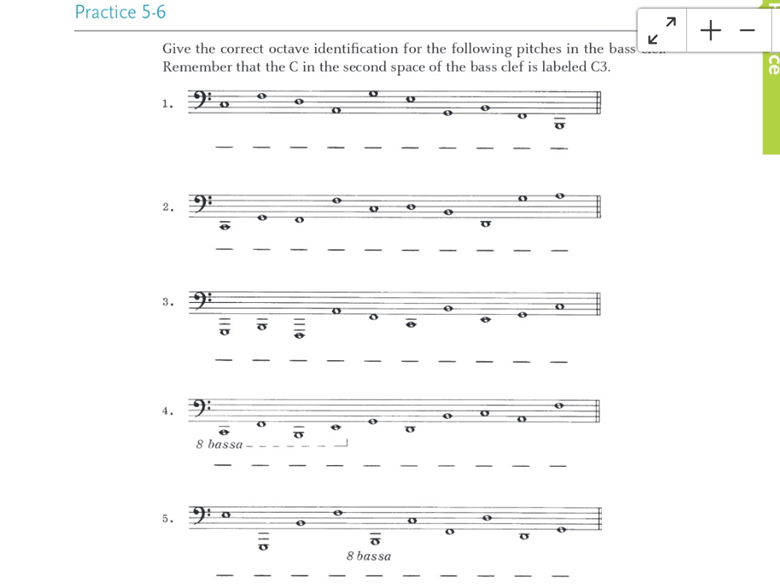 In the exercises below, identify each given pitch. | Chegg.com
