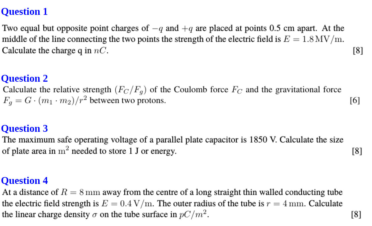 Solved Two equal but opposite point charges of −q and +q are | Chegg.com