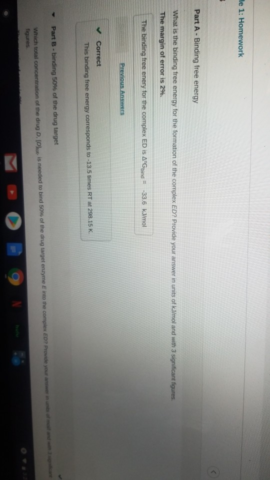 Learning Goal: Learn how changes in binding free | Chegg.com