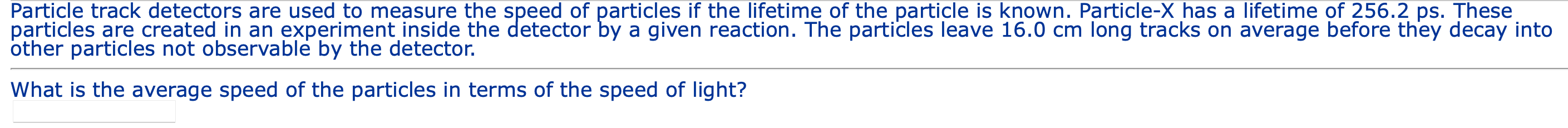 Solved Particle track detectors are used to measure the | Chegg.com
