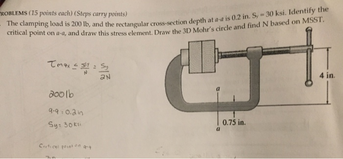 Solved 0.2 in. s, 30 ksi. Identify the is ROBLEMS (15 points | Chegg.com Solved 0.2 in. s, 30 ksi. Identify the is ROBLEMS (15 points | Chegg.com