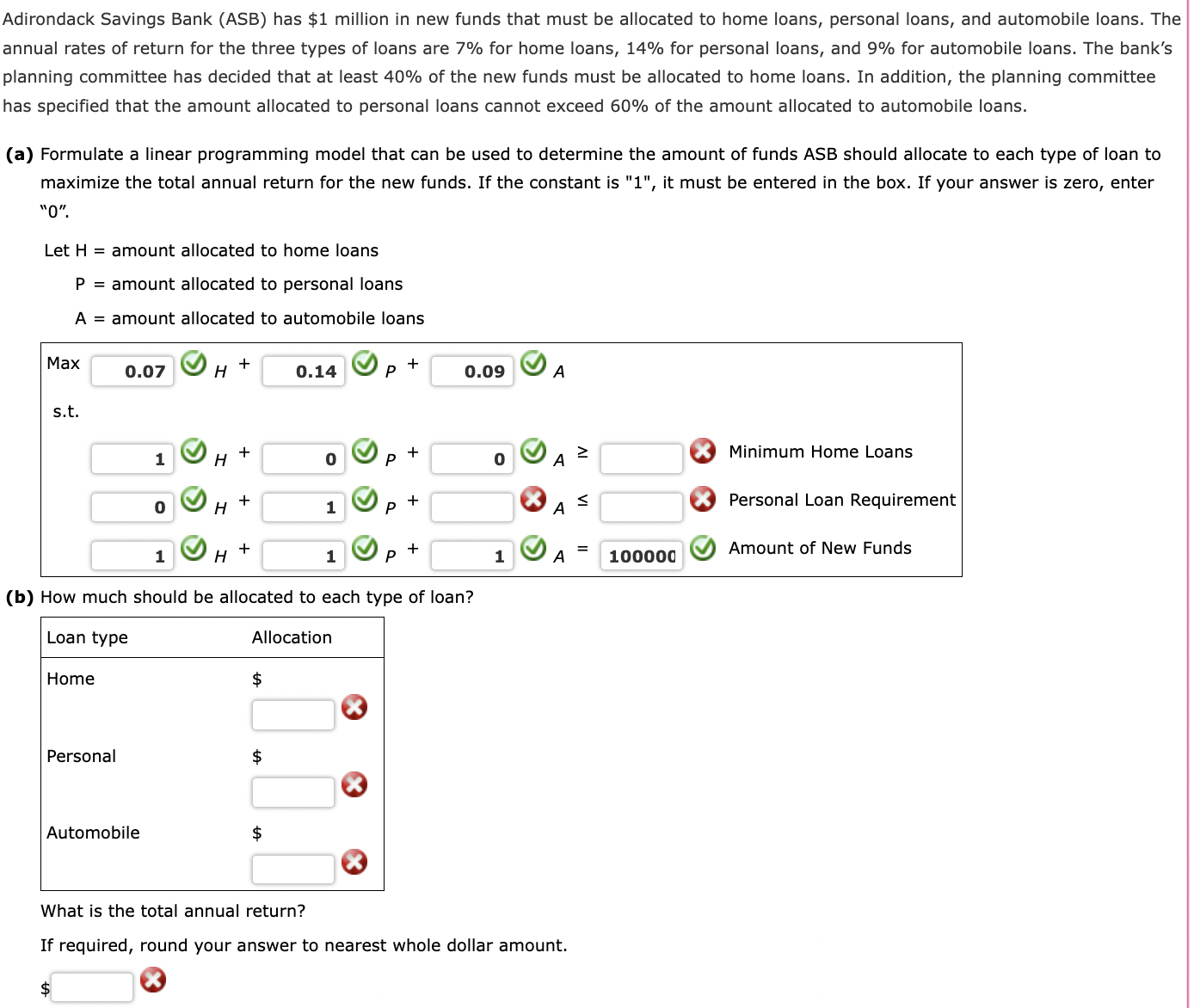 Solved Adirondack Savings Bank (ASB) has $1 million in new | Chegg.com