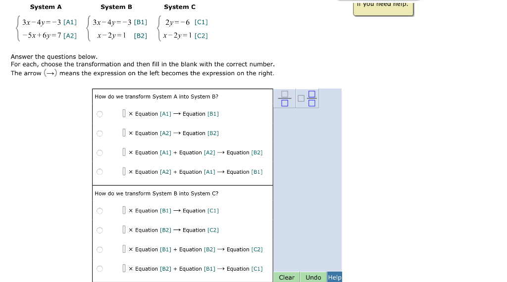 Solved System A System B System c i yuu ree ep Answer the | Chegg.com