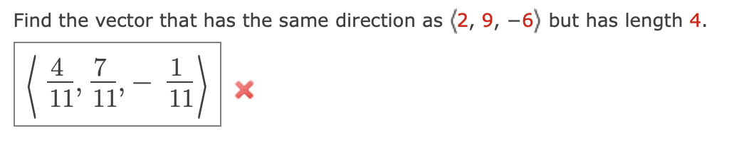 Solved Find the vector that has the same direction as | Chegg.com