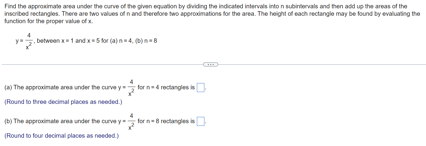Solved Find the approximate area under the curve of the | Chegg.com