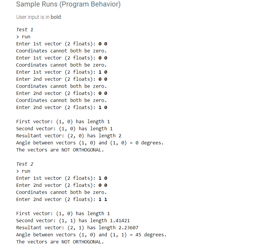 Solved Please do not use break statements and PLEASE use all | Chegg.com
