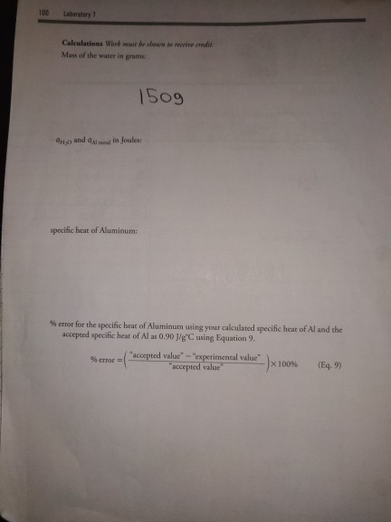 Solved hello. I have this chem lab but I'm not sure how to | Chegg.com