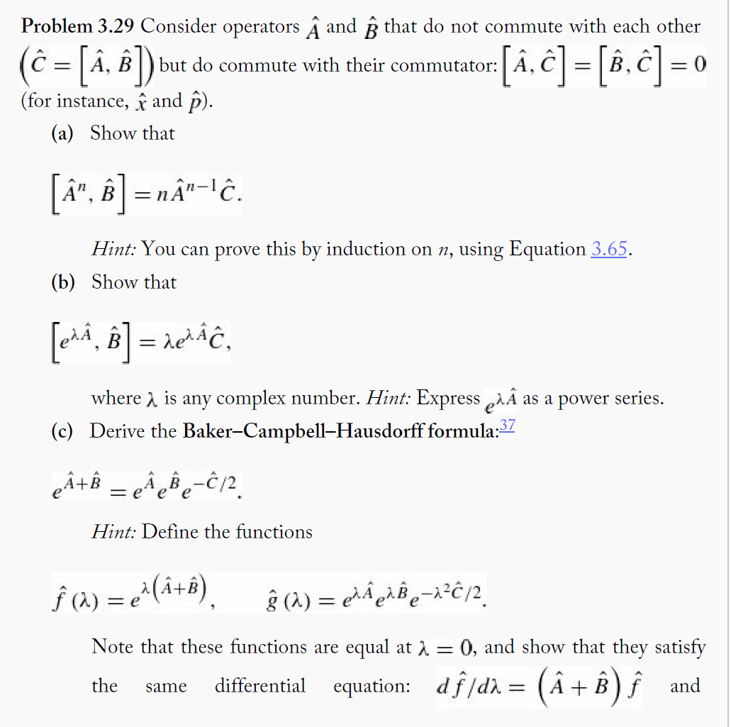 Solved Problem 3.29 Consider operators \\( \\hat{A} \\) and | Chegg.com
