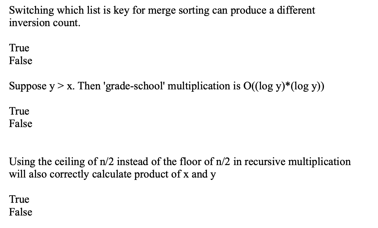 Solved Switching which list is key for merge sorting can | Chegg.com