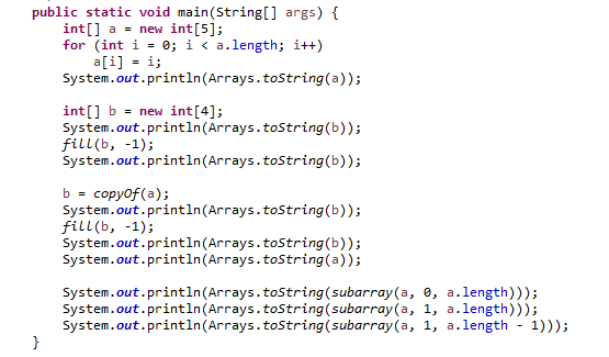 Solved Task 1 (60 points). Complete the "fill(int[] a, int | Chegg.com