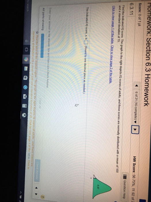 Solved Homework Section 6 3 Homework Score 0 Of 1 Pt
