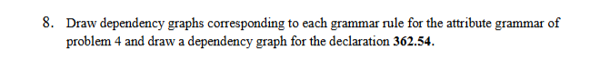 Read section 6.1- 6.3 4. 8. Draw dependency graphs | Chegg.com