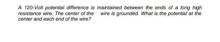 Solved A 120-Volt potential difference is maintained between | Chegg.com
