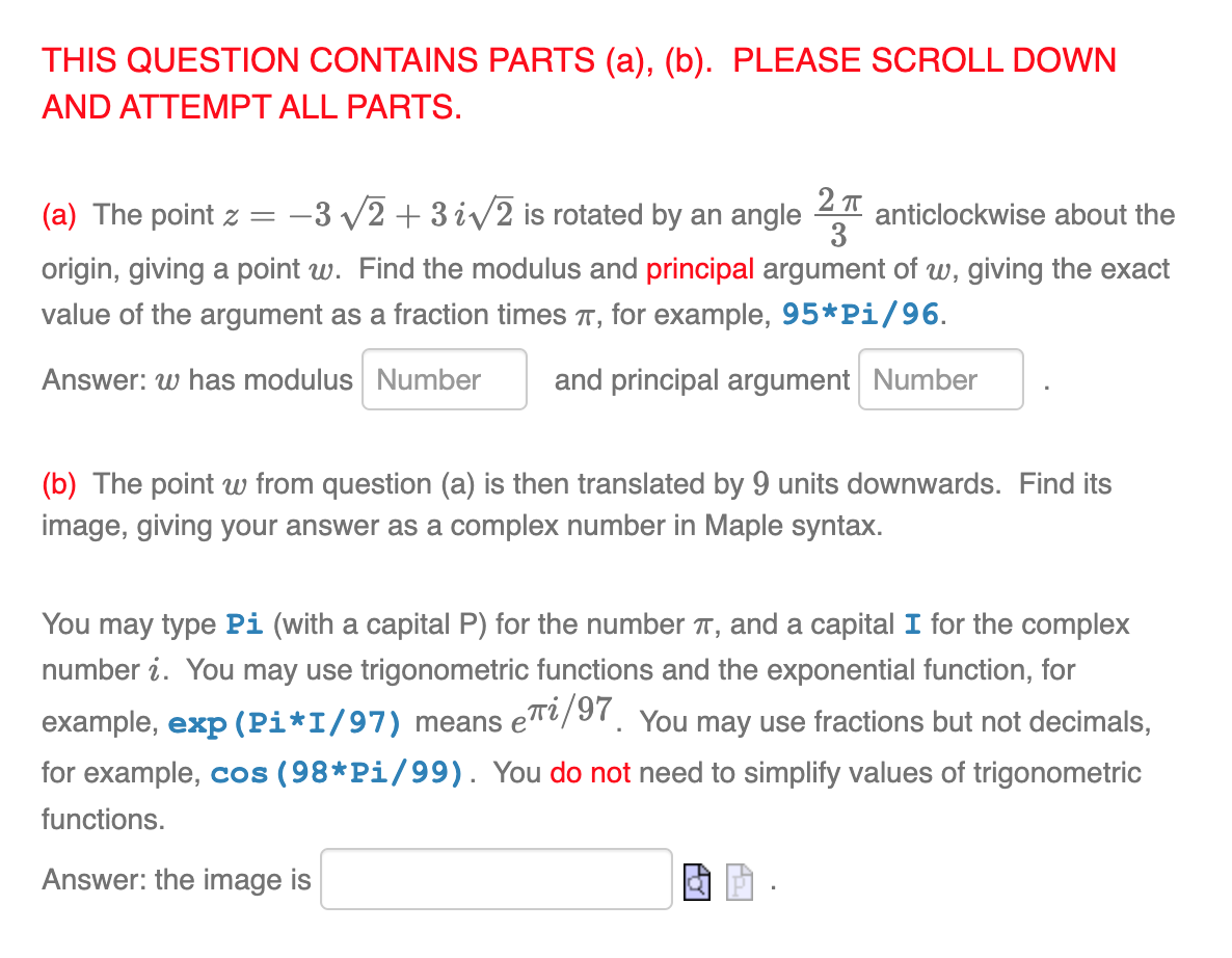 Solved THIS QUESTION CONTAINS PARTS (a), (b). PLEASE SCROLL | Chegg.com