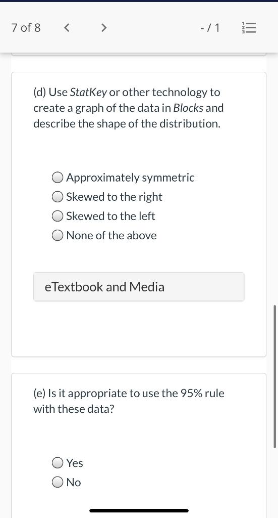 Statkey Sampling Distribution for a Mean 10 Upload | Chegg.com