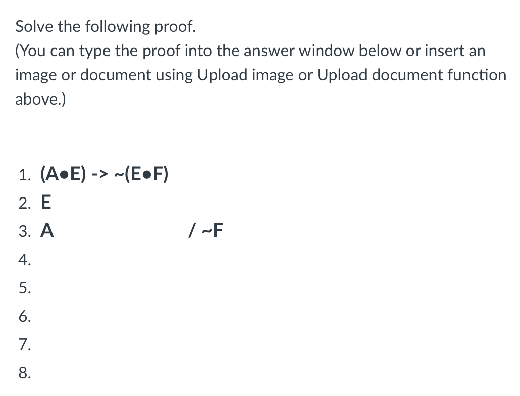 Solved Solve the following proof. (You can type the proof | Chegg.com