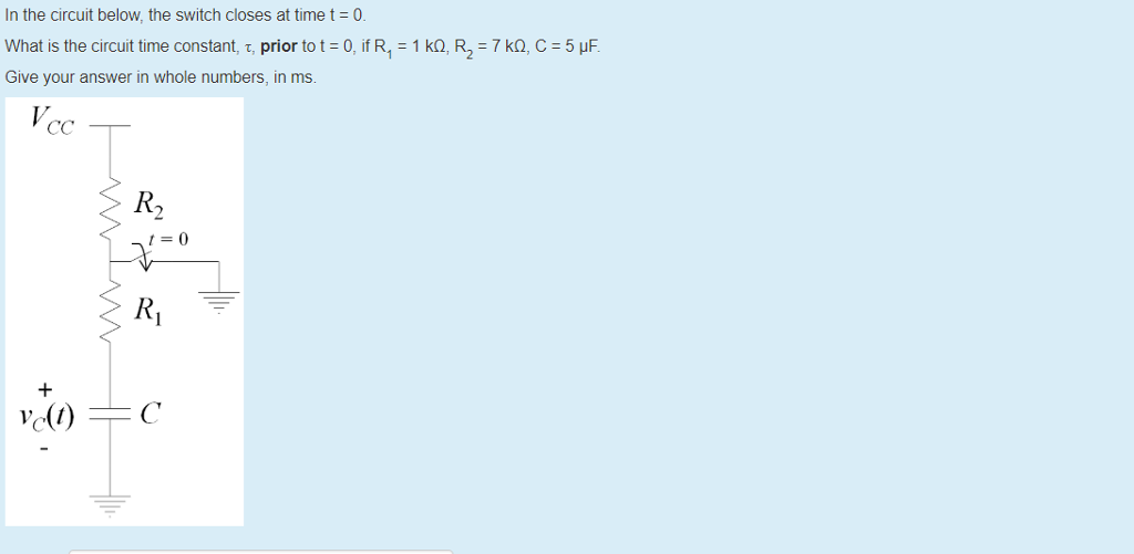 Solved In the circuit below, the switch closes at time t 0 | Chegg.com