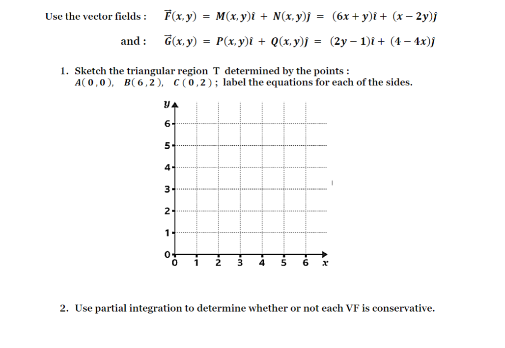 Solved Use the vector fields: | Chegg.com