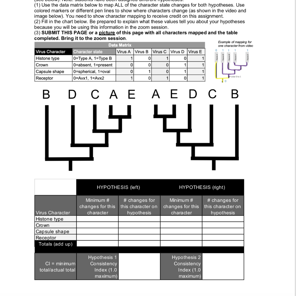 (1) Use the data matrix below to map ALL of the | Chegg.com