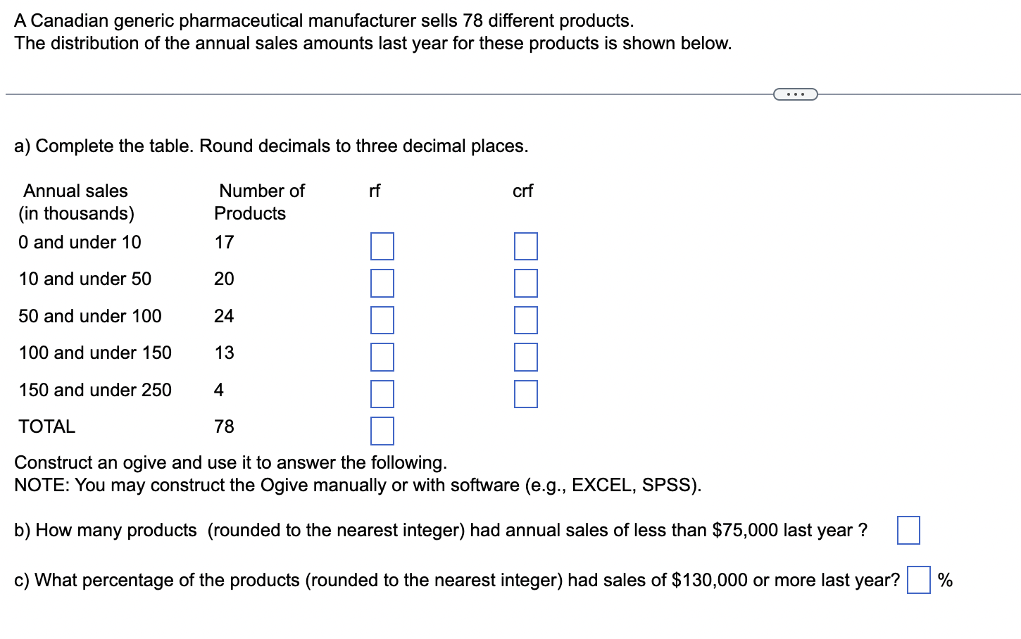 Solved A Canadian generic pharmaceutical manufacturer sells | Chegg.com