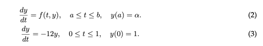 2. Write a Matlab function called RK2 that solve (2) | Chegg.com