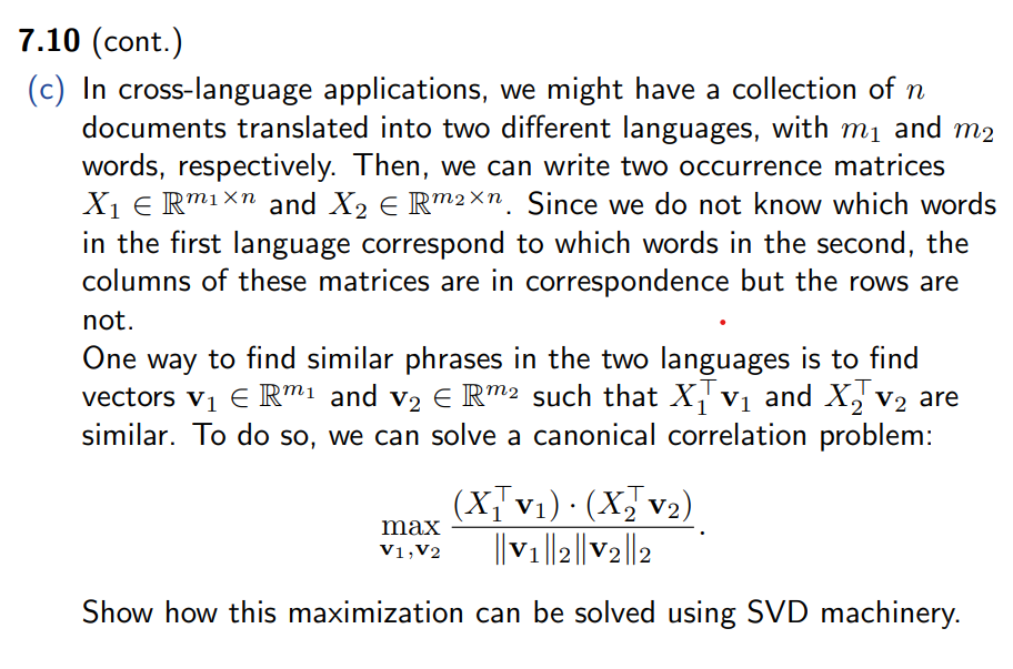 Solved 7.10 (Latent semantic analysis) In this problem, we | Chegg.com