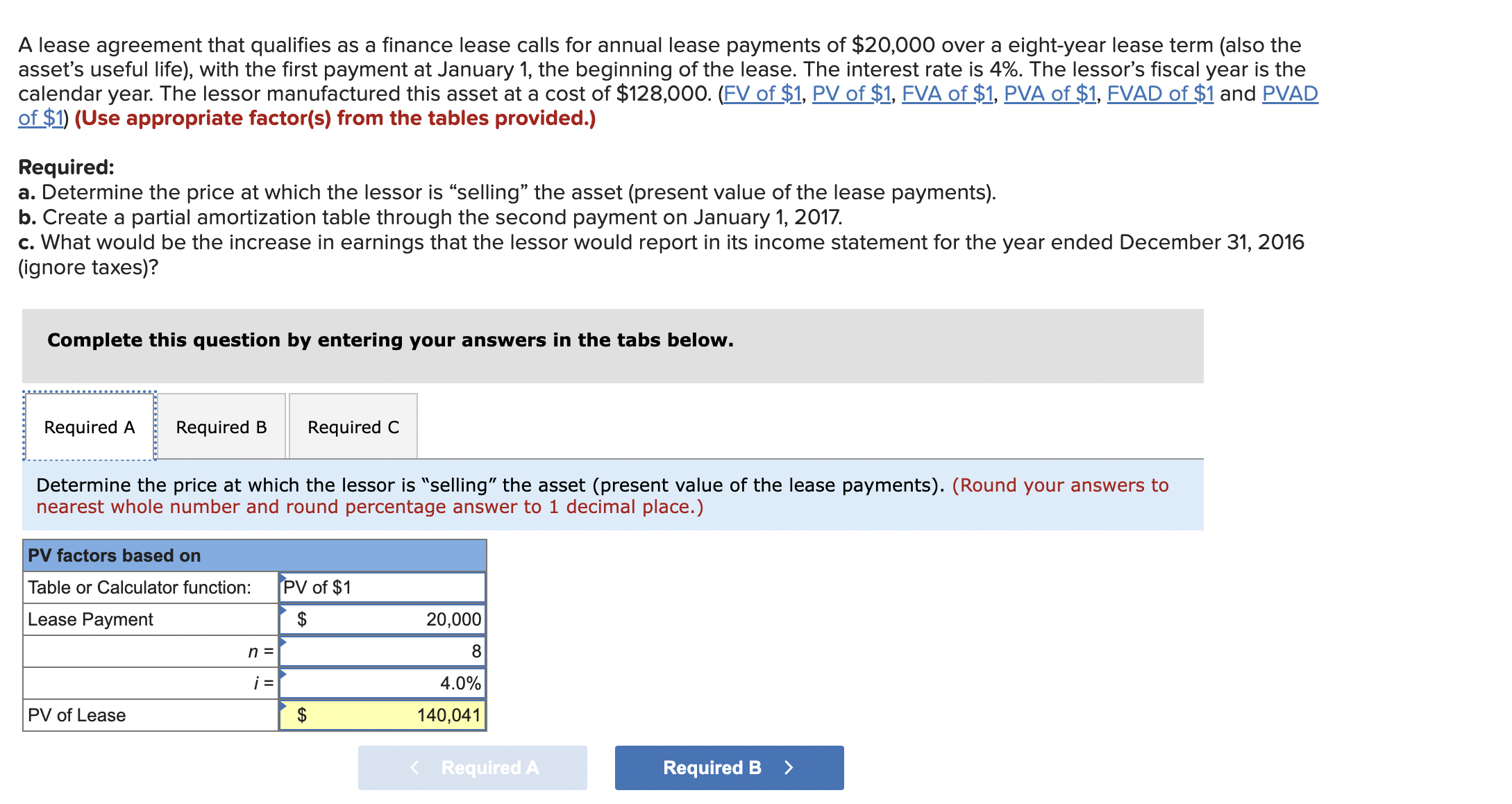 Solved A lease agreement that qualifies as a finance lease | Chegg.com