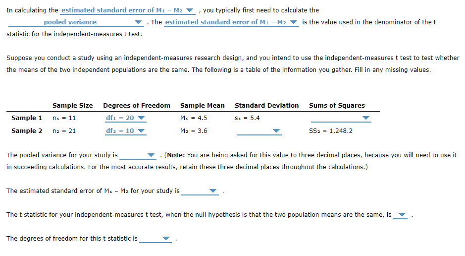 Solved In Calculating The Estimated Standard Error Of M1 Chegg