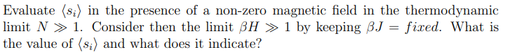 Solved one-dimensional Ising model with Hamiltonian: N-1 | Chegg.com