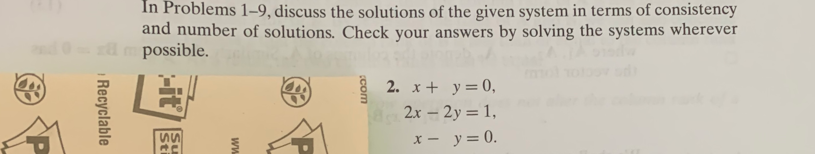 Solved In Problems 1-9, discuss the solutions of the given | Chegg.com