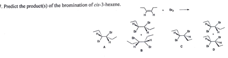 Solved Predict The Product S Of The Bromination Of