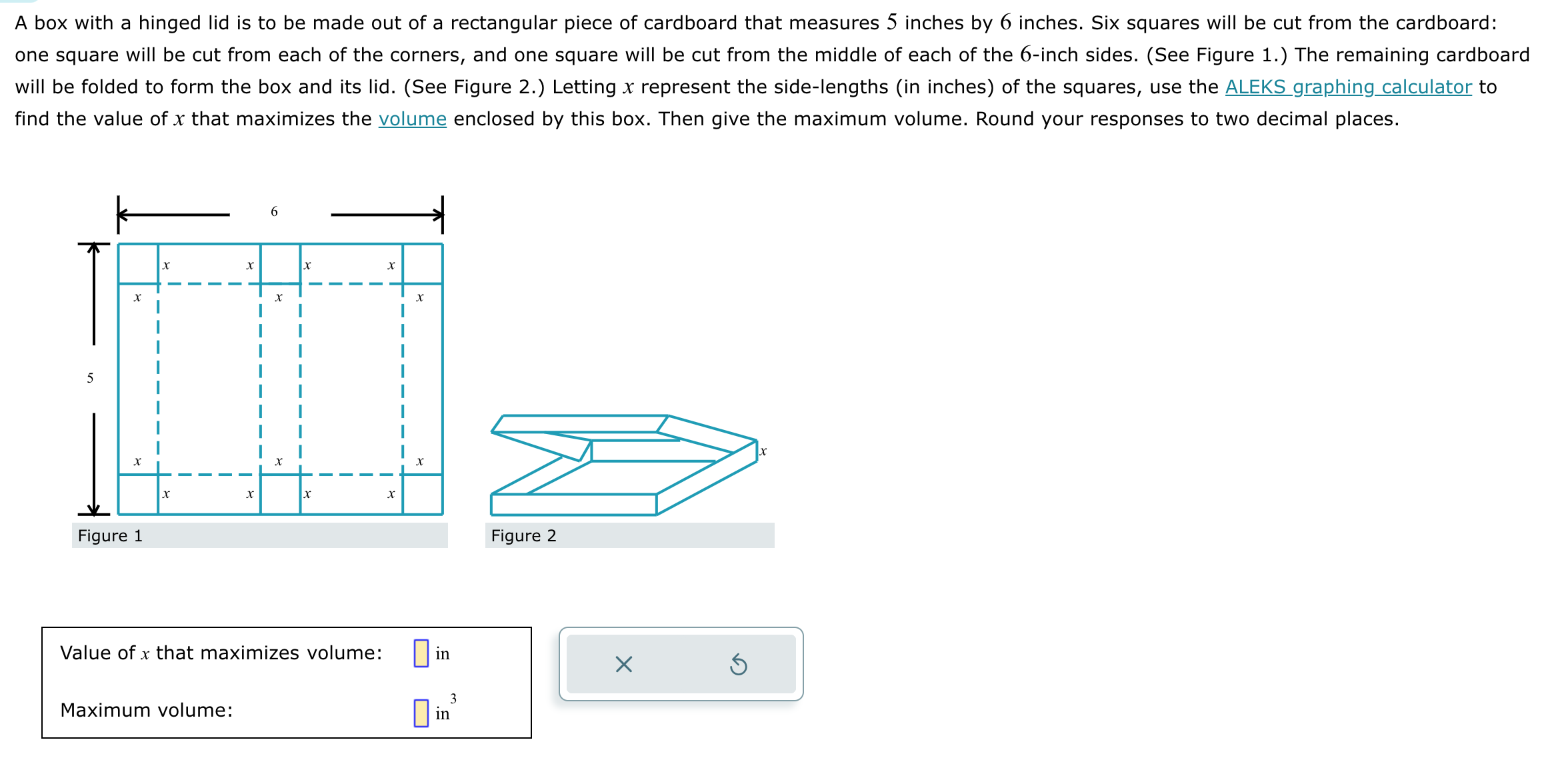 Solved A box with a hinged lid is to be made out of a | Chegg.com