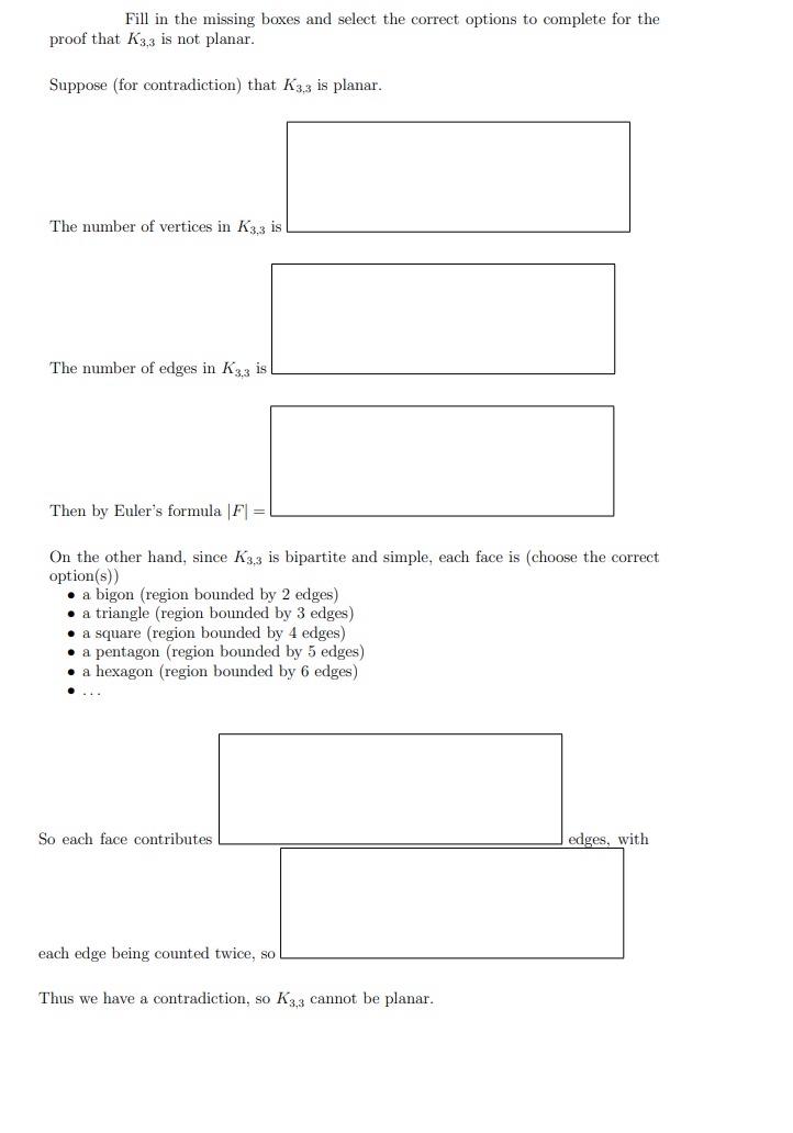Solved Fill in the missing boxes and select the correct | Chegg.com