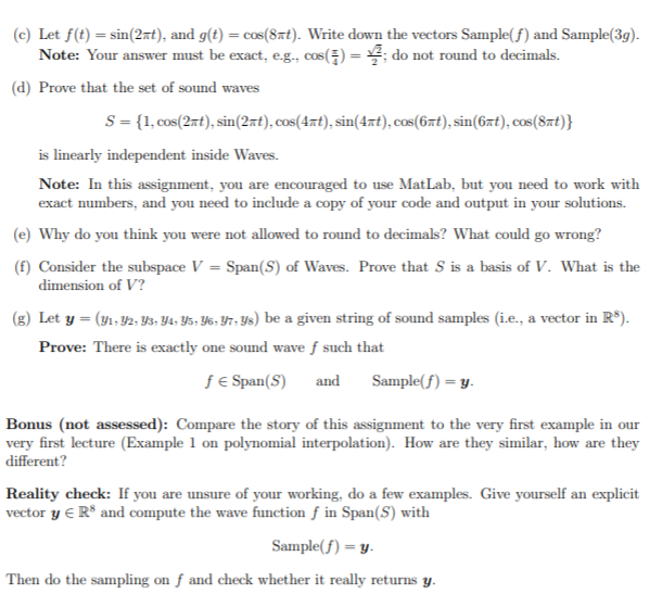 Solved Sound waves: In this assignment you will explore how | Chegg.com