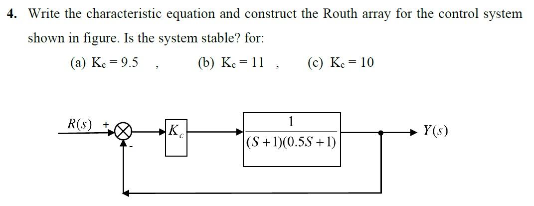 Solved 4. Write the characteristic equation and construct | Chegg.com