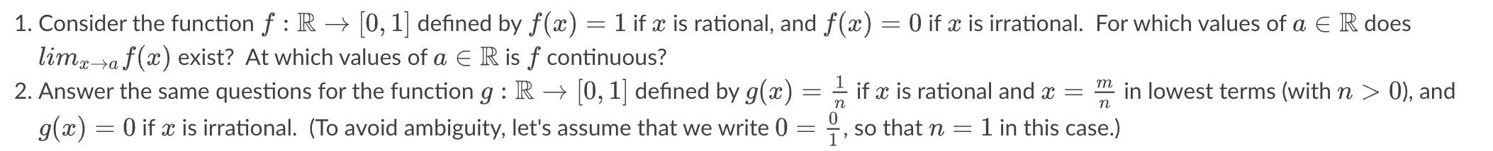 Solved Consider the function f:R→[0,1] ﻿defined by f(x)=1 | Chegg.com