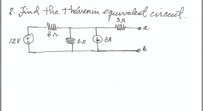 Solved find the thevenin equivalent circuit | Chegg.com