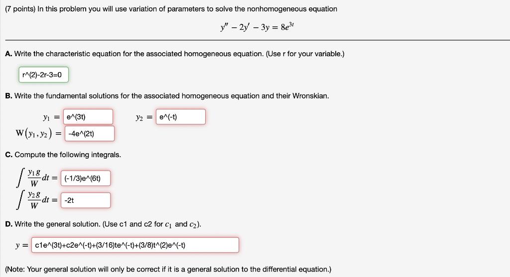 Solved (7 points) In this problem you will use variation of | Chegg.com