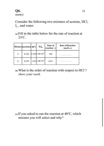 Solved Q6. marks) (4) Consider the following two mixtures of | Chegg.com