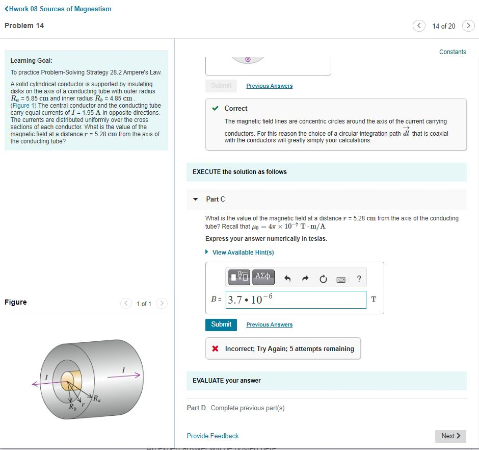 Solved Constants Submit Previous Answers Learning Goal: To | Chegg.com