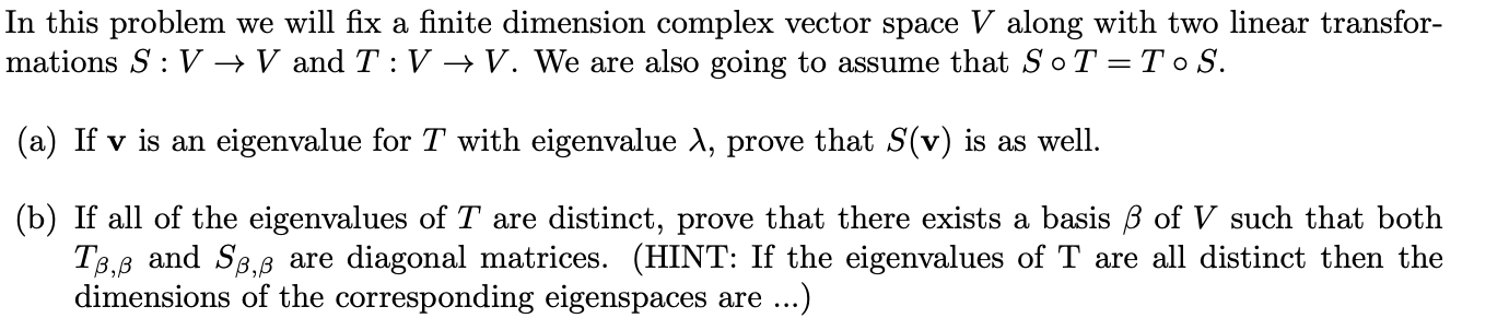 Solved In this problem we will fix a finite dimension | Chegg.com