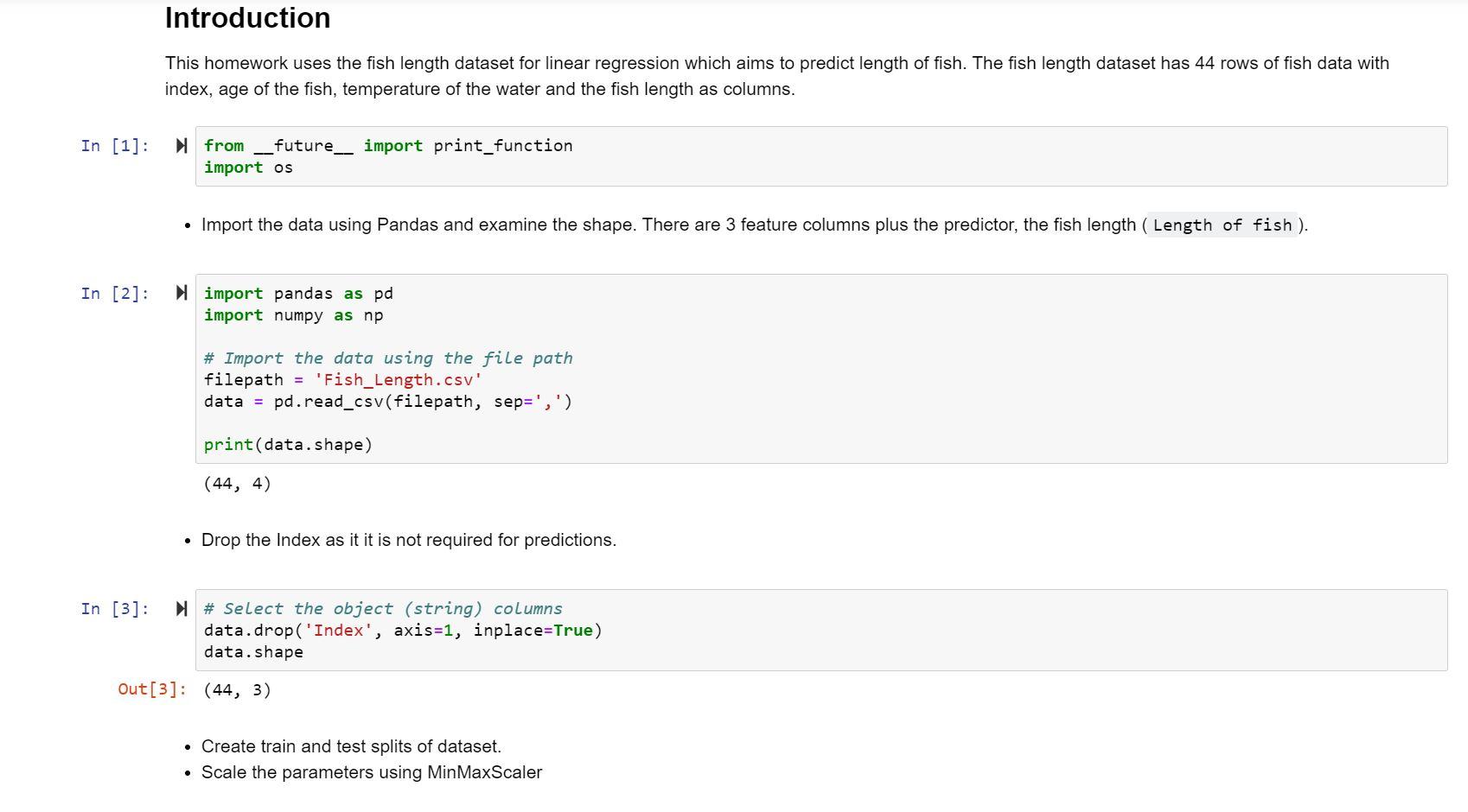 Introduction This homework uses the fish length | Chegg.com