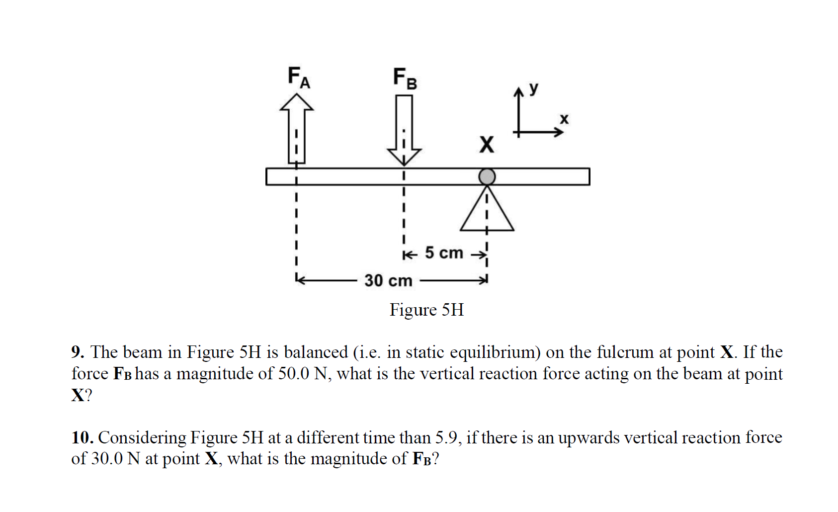 Solved 9. The beam in Figure 5H is balanced (i.e. in static | Chegg.com