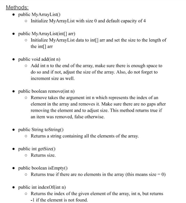 Solved In this section, you will be implementing your own | Chegg.com