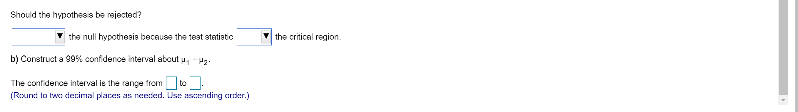 Solved Assume that both populations are normally distributed | Chegg.com