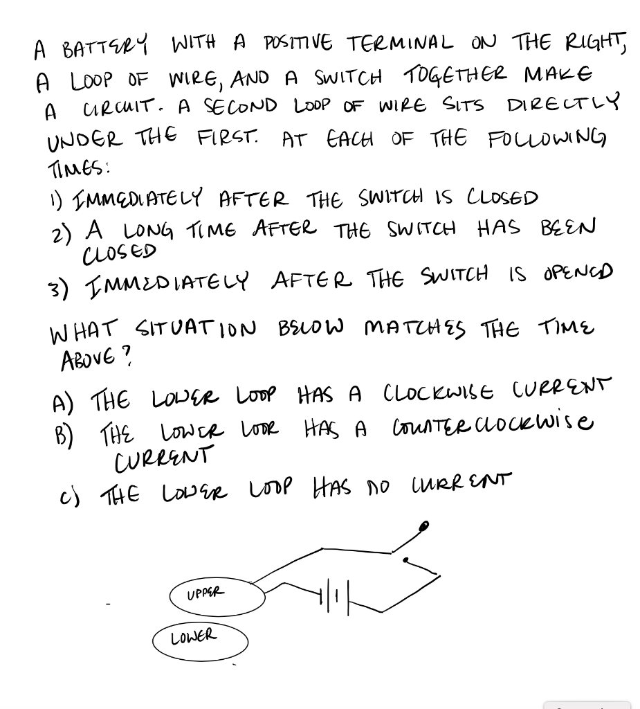 Solved A BATTERY WITH A POSITIVE TERMINAL ON THE RIGHT, A | Chegg.com