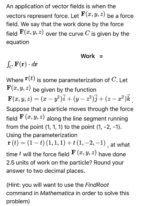 Solved An application of vector fields is when the vectors | Chegg.com