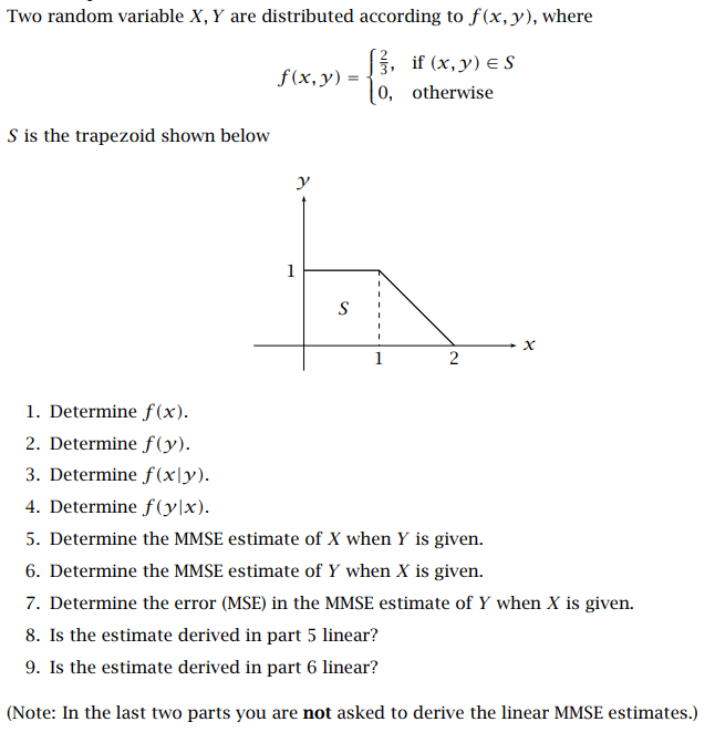 Solved Two random variable X,Y are distributed according to | Chegg.com