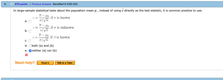 Solved 3. 0/10 points | Previous Answers MendStat14 | Chegg.com