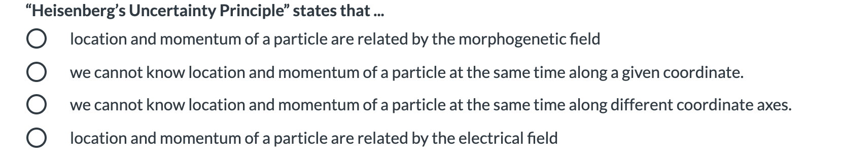 Solved “Heisenberg's Uncertainty Principle” states that ... | Chegg.com